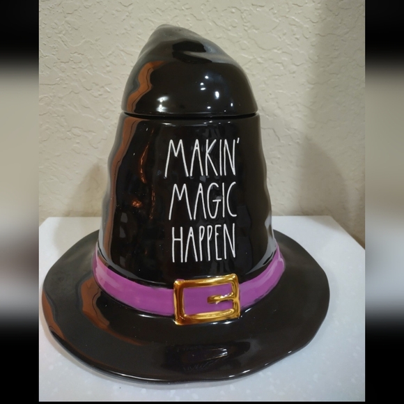 Rae Dunn | Holiday | Witch Hat Cookie Jar Black And Purple | Poshmark